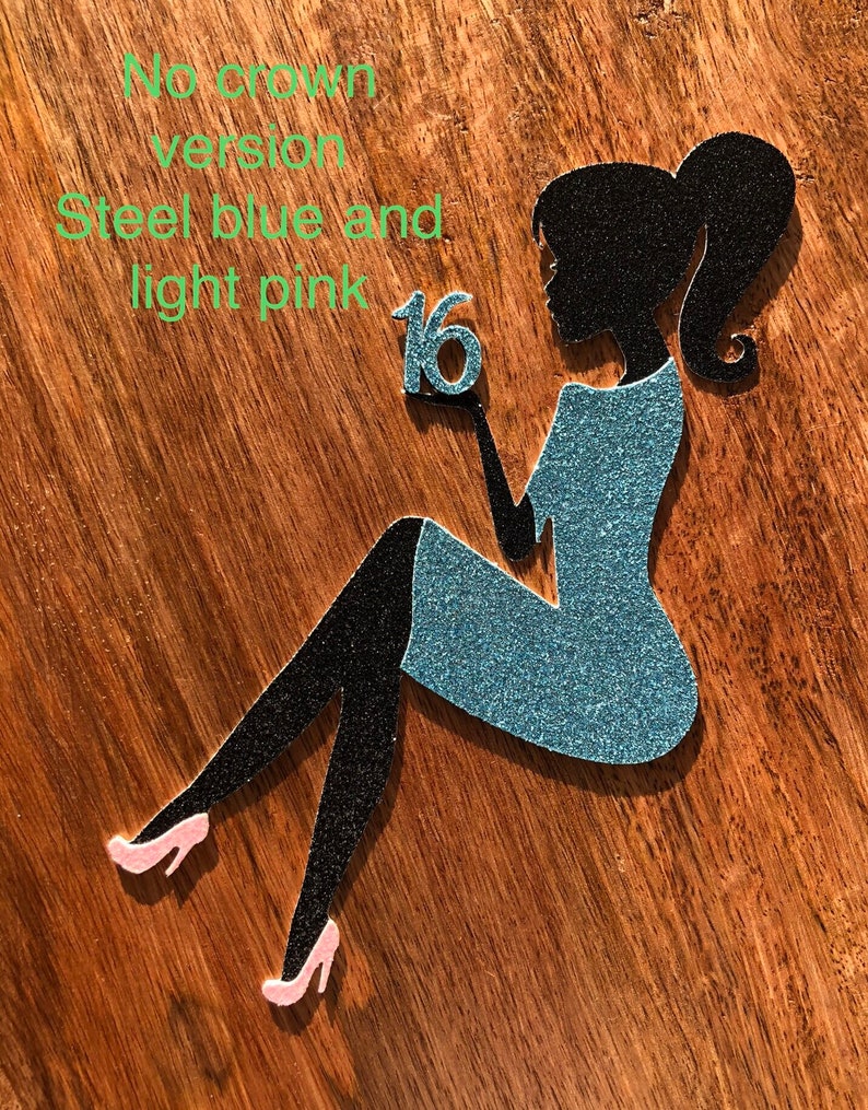 Sitting Girl Cake Topper Any Number Sitting Lady Cake Topper - Etsy