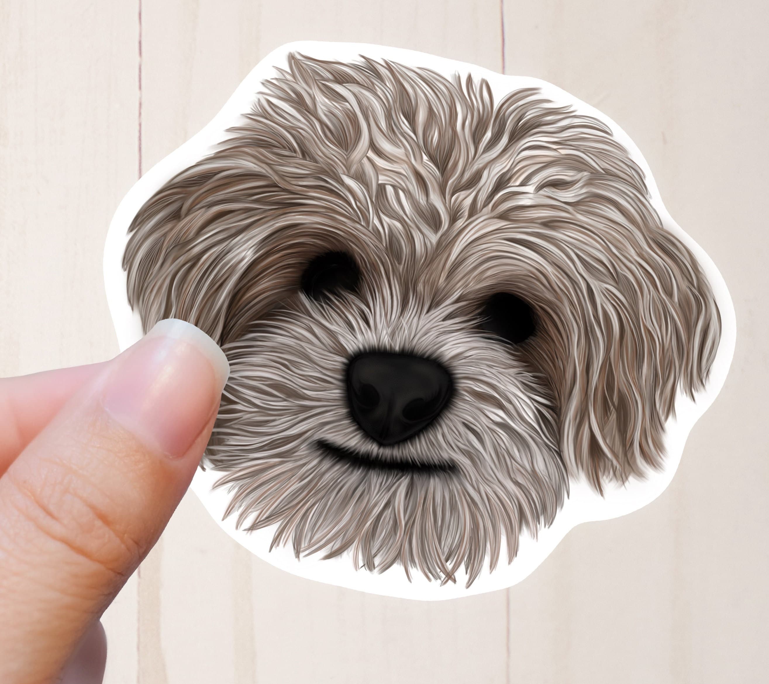 Digital Sticker Cavapoo Dog Art Cute Puppy Sweet - Etsy