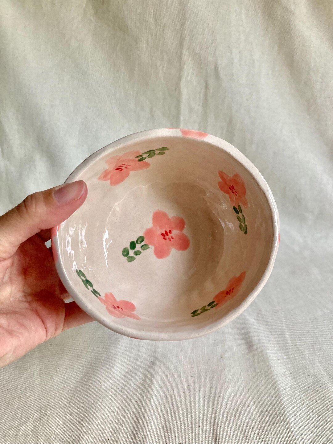 Flower Ceramic Bowl - Hand-shaped Bowl - Unique and Artisanal Bowl ...