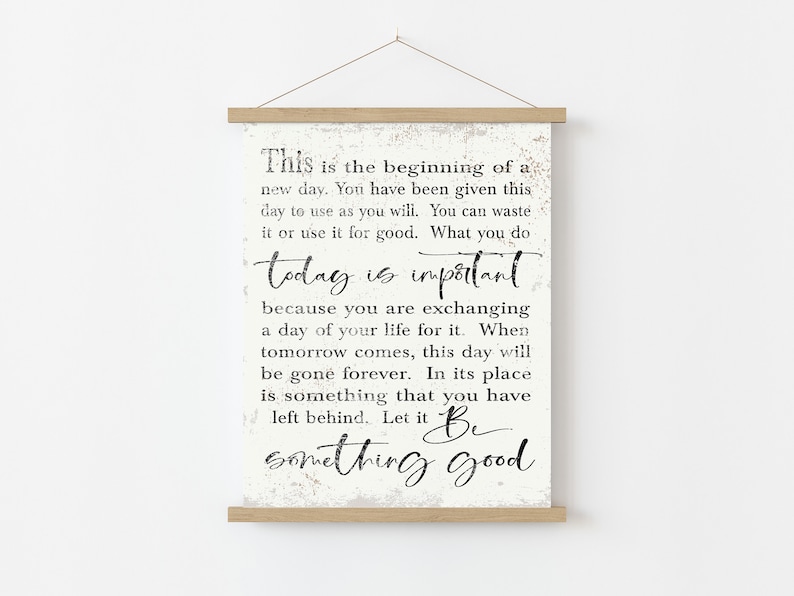 New Day Poster Print/ This is the Beginning of a New Day/ Inspirational ...