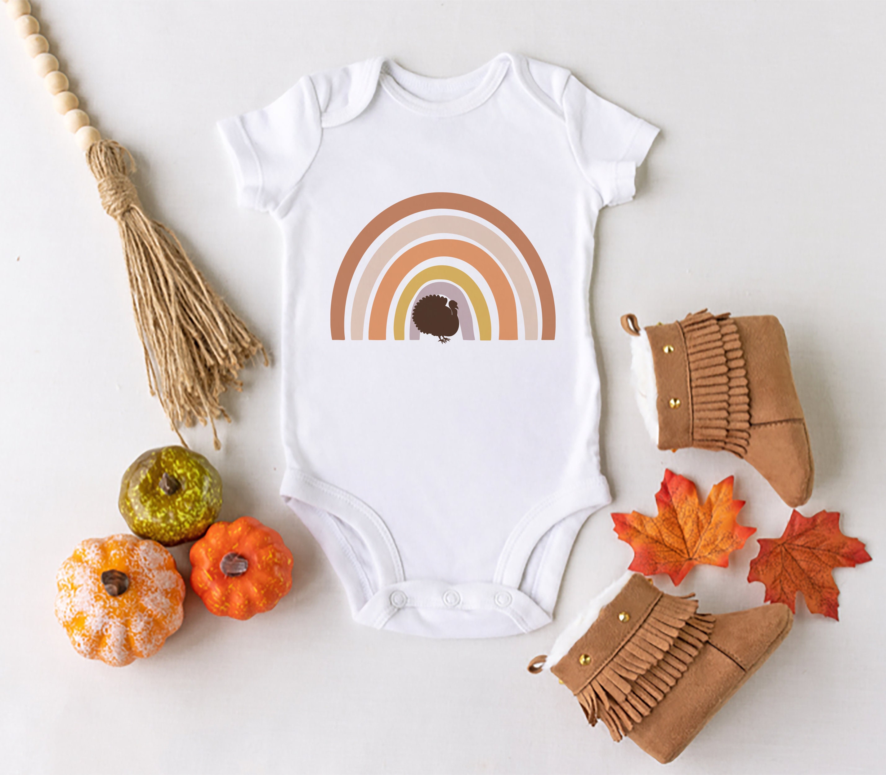 Boho Thanksgiving Turkey Rainbow SVG PNG/ Boho Thanksgiving SVG/ Boho ...