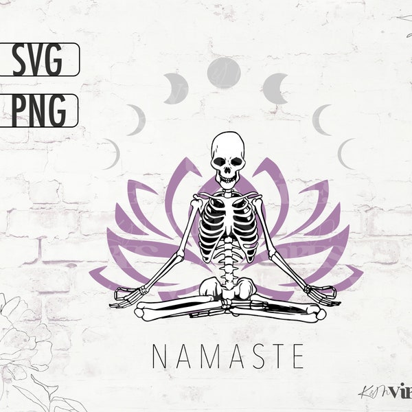 Skeleton Yoga Svg - Etsy