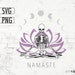 Namaste Skeleton SVG PNG/ Yoga Skeleton SVG / Halloween Yoga/ Namaste ...