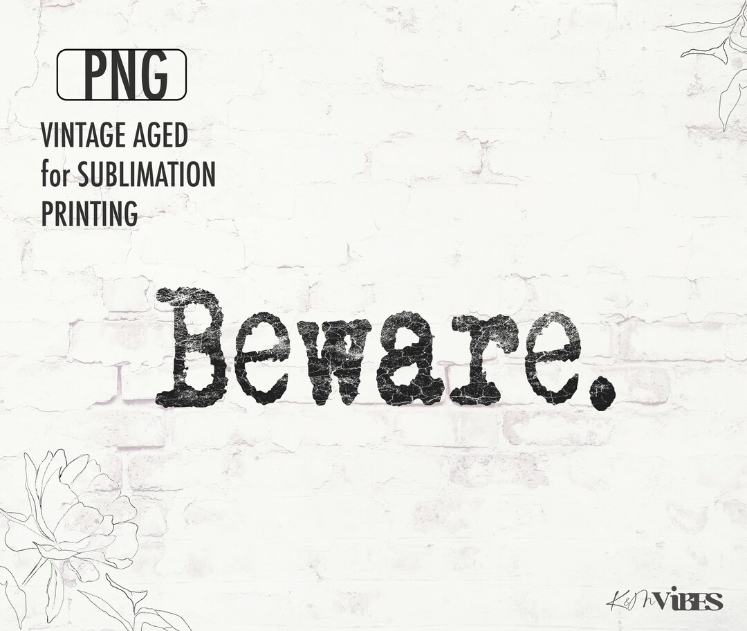 Beware SVG PNG/ Halloween SVG/ Horror Halloween/ Grunge Halloween ...
