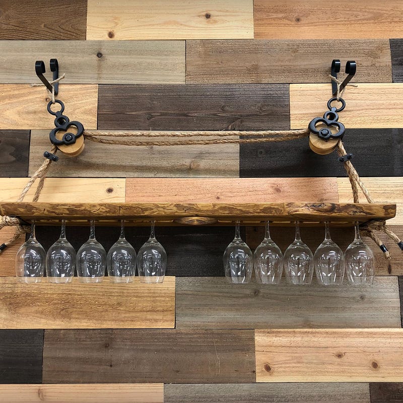 Log Wine Rack - Etsy
