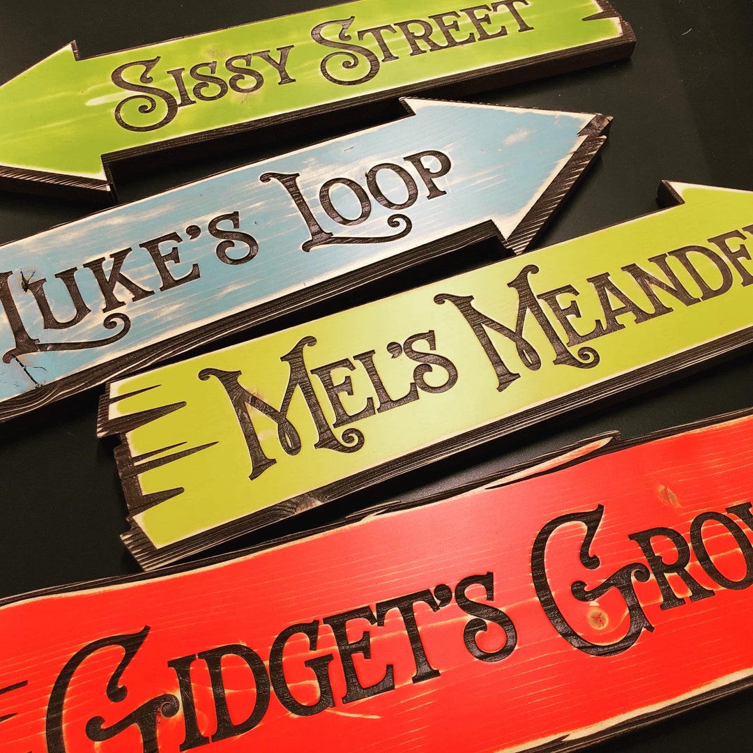 Wood 24-inch Sign: 30 Colors and Hundreds of Fonts, Choose Your Options ...