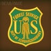Embroidered Patch forest Service Department of - Etsy