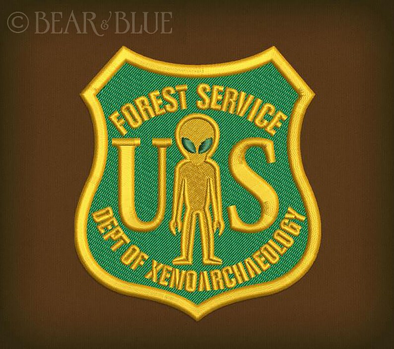 Embroidered Patch forest Service Department of - Etsy