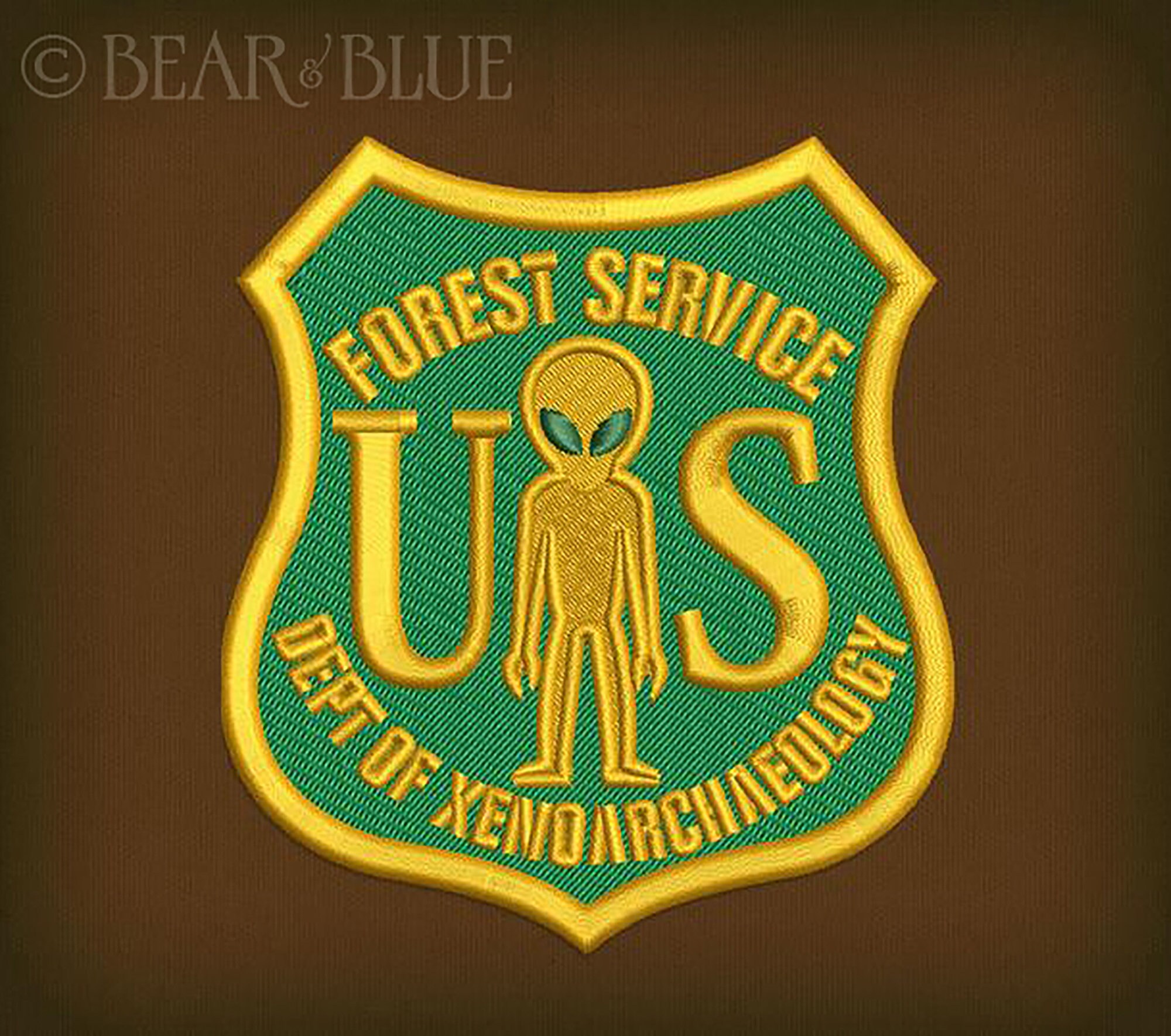 Embroidered Patch forest Service Department of - Etsy