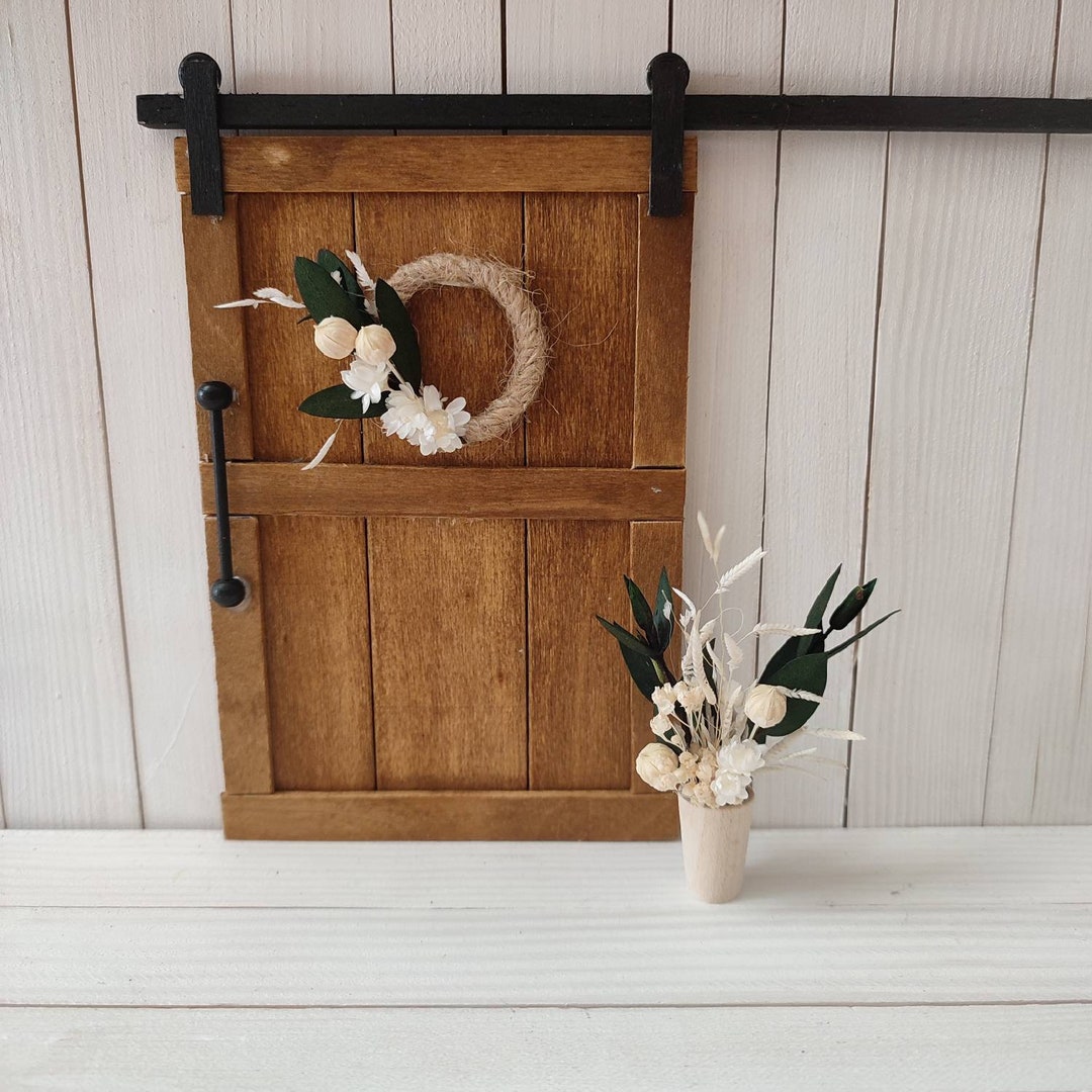 Gnome Door Decoration Set 3 Pieces Gnome Door Flower - Etsy