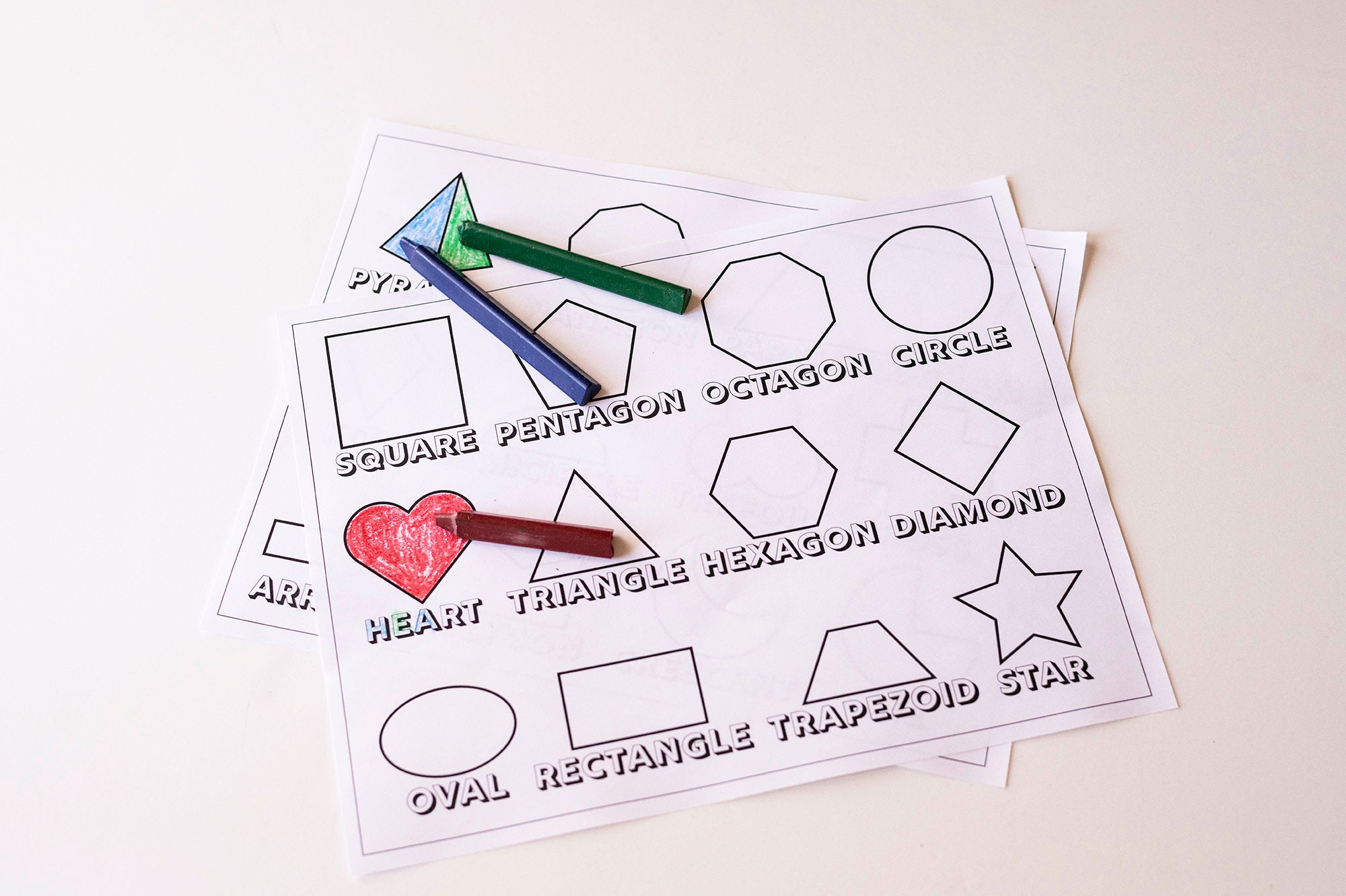 Small Geometric Shapes Coloring Pages - Etsy