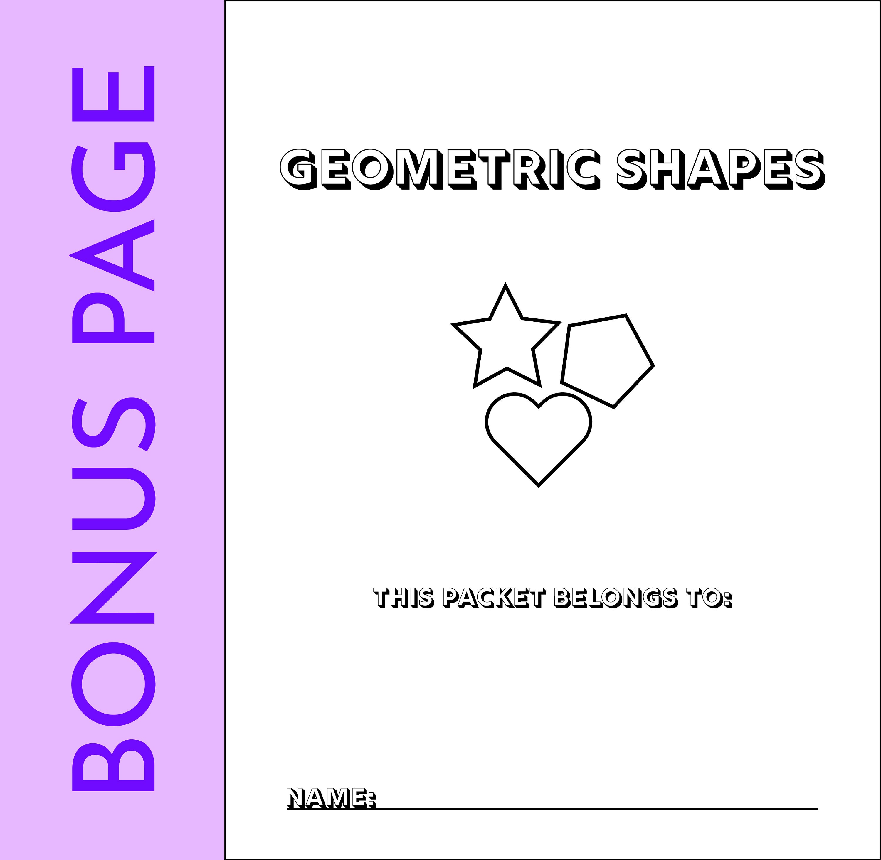 Small Geometric Shapes Coloring Pages - Etsy