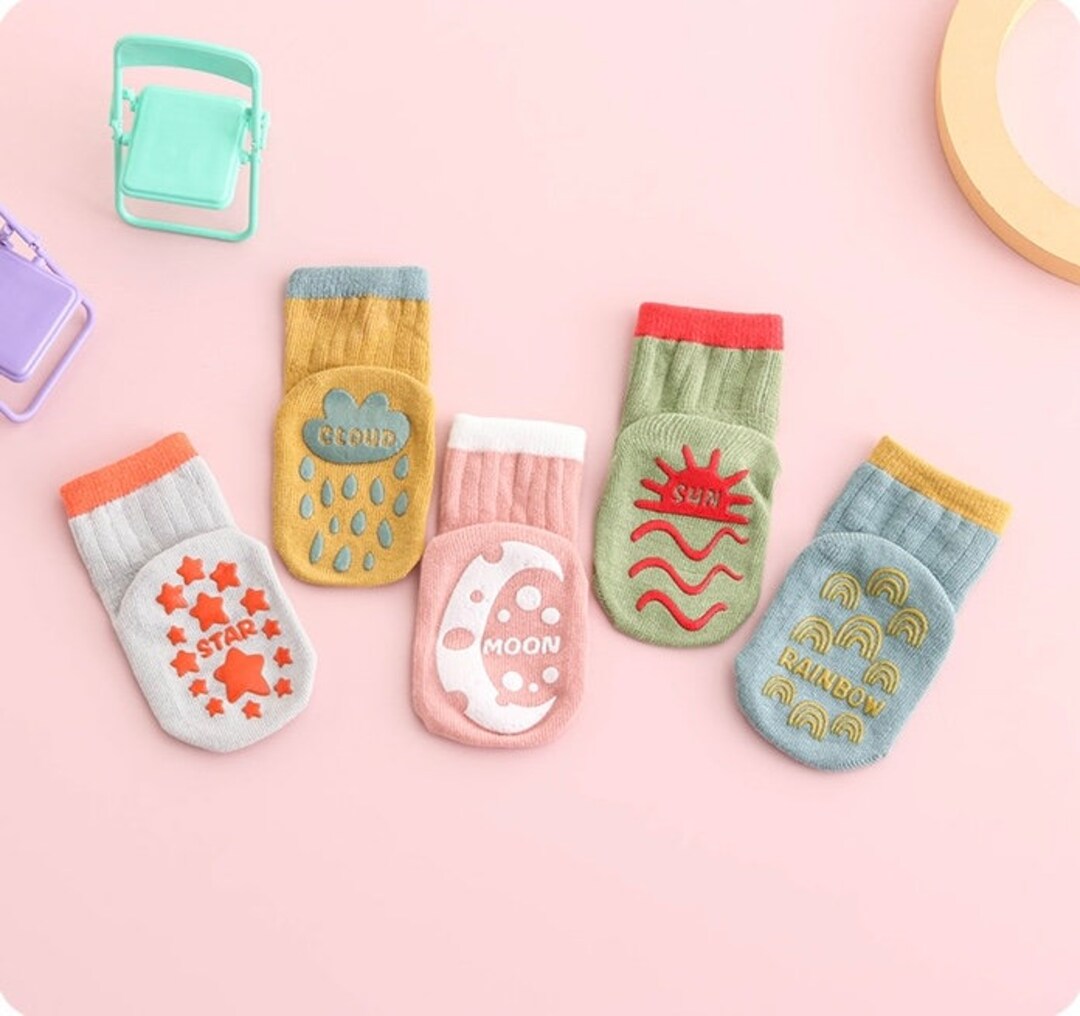 Anti-slip Non Slip Baby Boy Girl Toddler Grips Floor Safety Walking ...