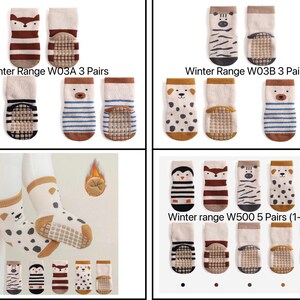 Winter Baby Boys Girls Socks Toddler Non Skid Anti-slip Floor Socks ...