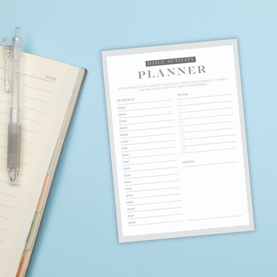 Printable Daily Activity Planner Daily Printable Planner Printable ...