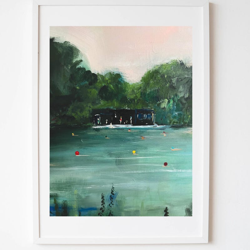 Swimming Pond Wall Decor - Etsy UK