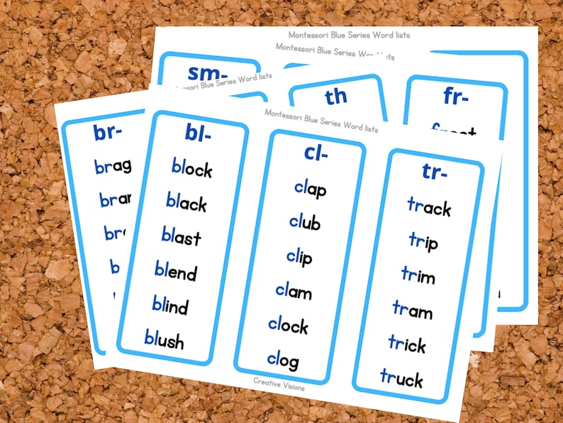 Blue Word List - Etsy