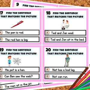 CVC Task Cards - Etsy