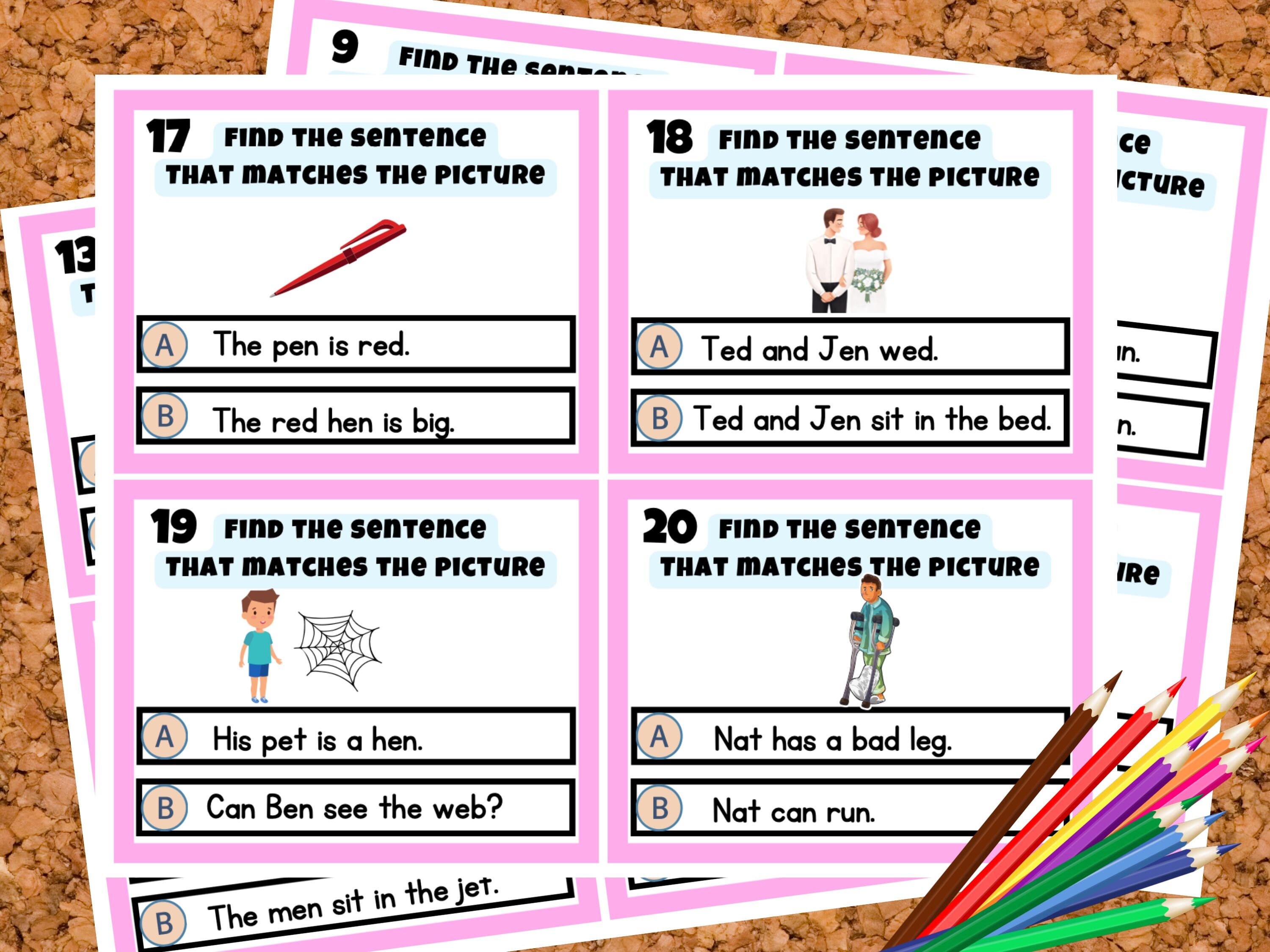 CVC Task Cards - Etsy