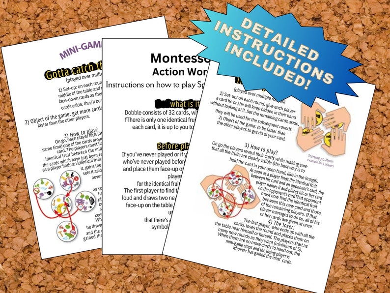 Action Verbs Dobble / Spot It! - Etsy