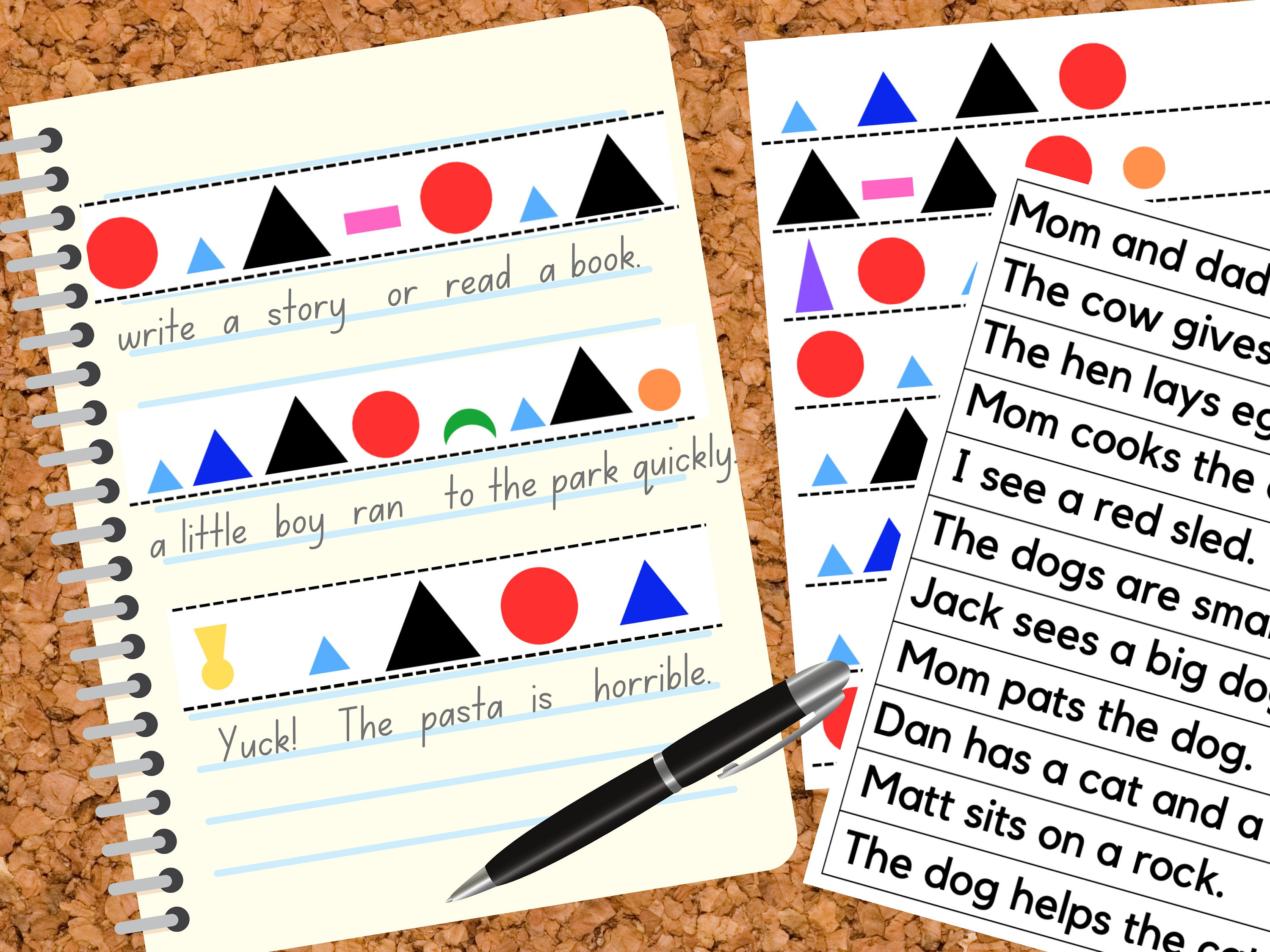 Montessori Grammar Symbols and Sentences Bundle - Etsy