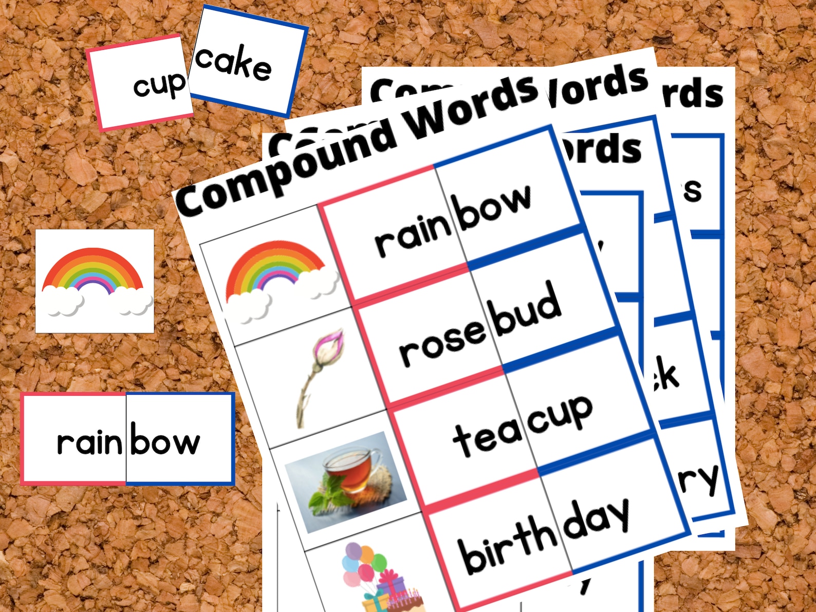 Montessori Compound Words - Etsy