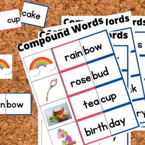 Montessori Compound Words - Etsy