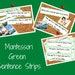 Montessori Green Sentence Strips - Etsy