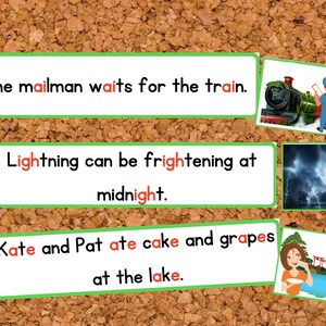 Montessori Green Sentence Strips - Etsy