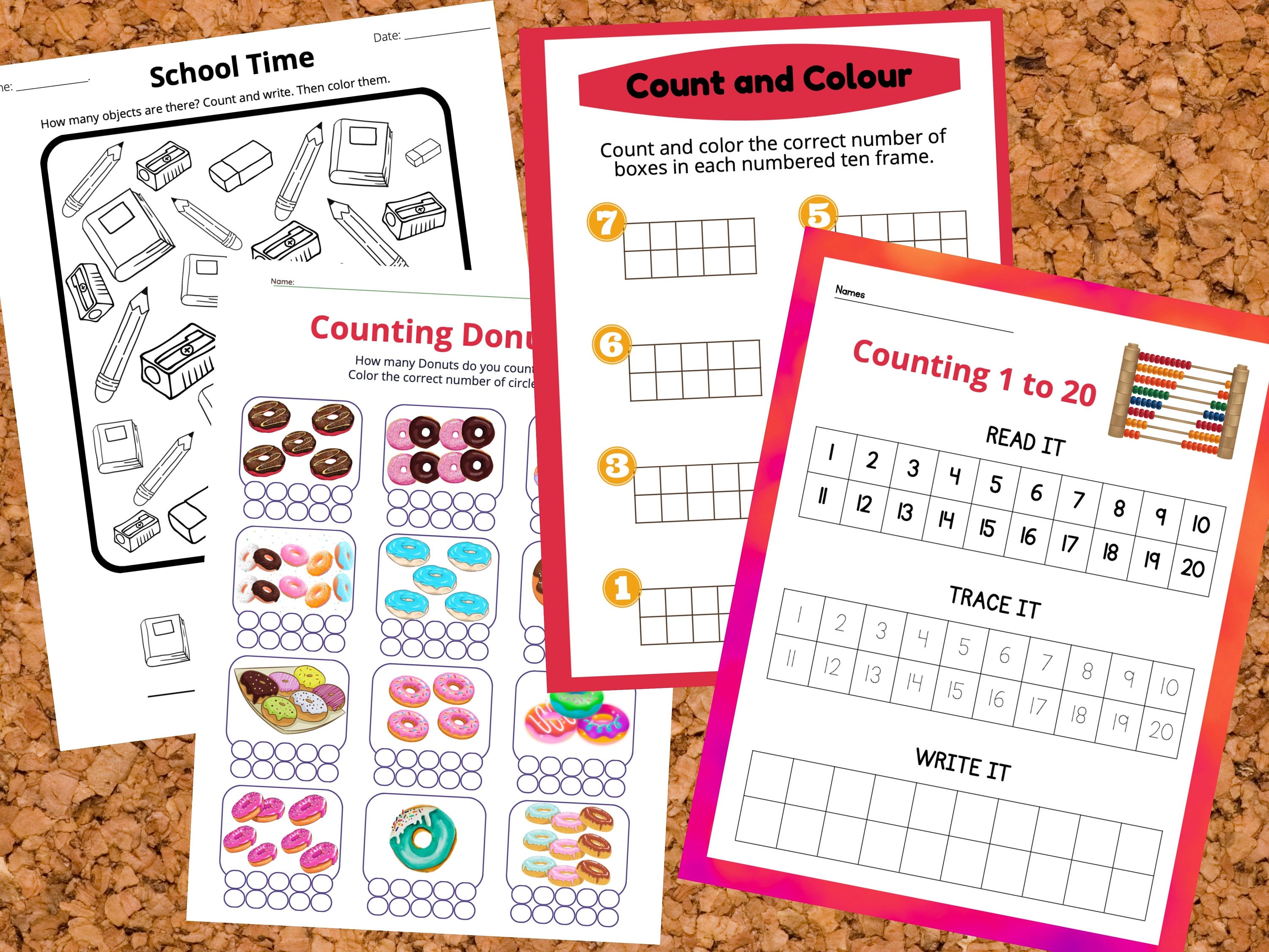Learning to Count in Preschool - Etsy