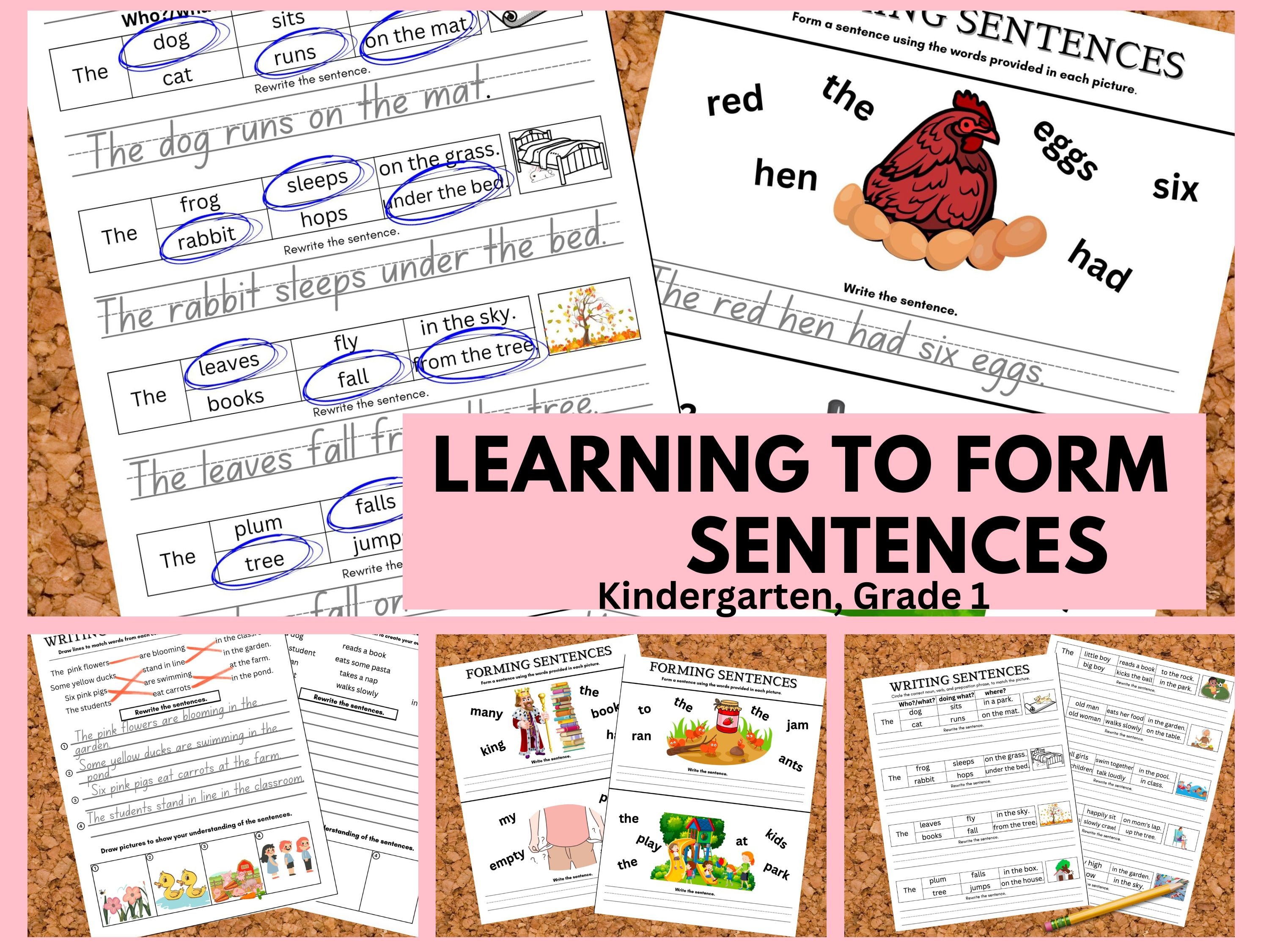Learning to Form Sentences - Etsy