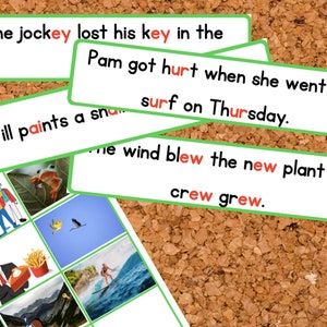 Montessori Green Sentence Strips - Etsy