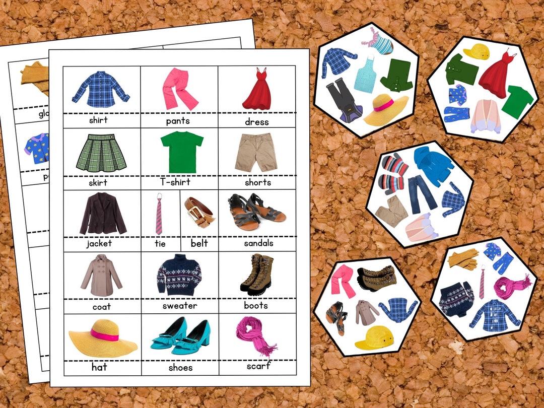 Clothing Dobble / Spot It! - Etsy