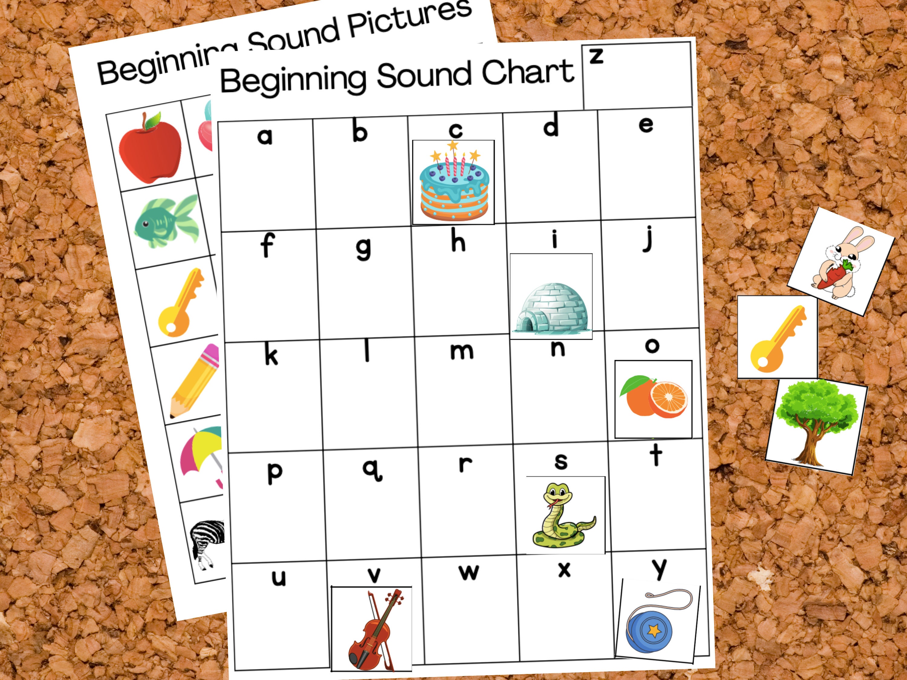 Montessori Initial Sound Chart - Etsy