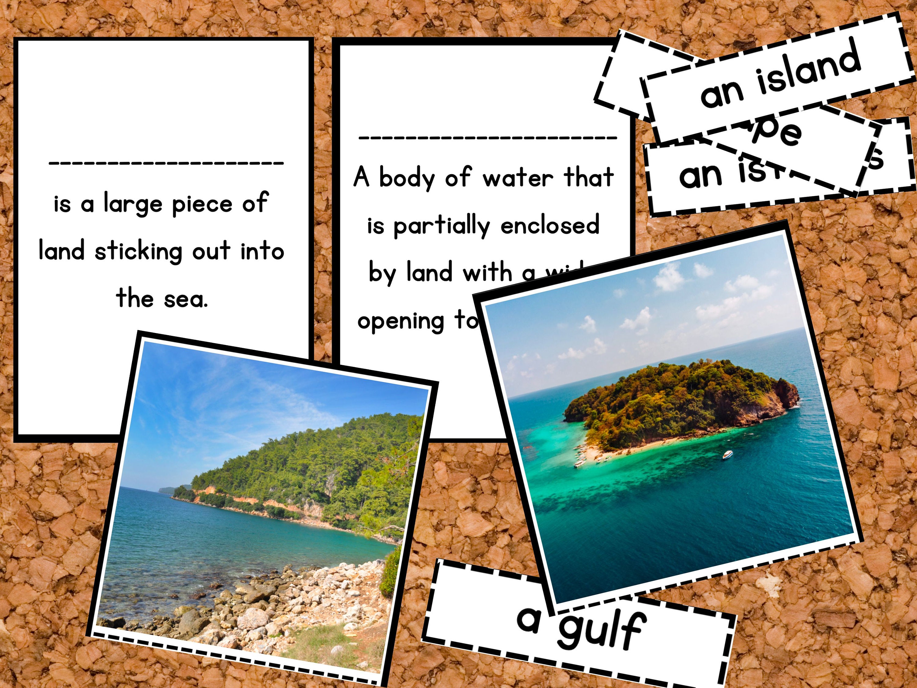 Montessori Land and Water Forms - Etsy