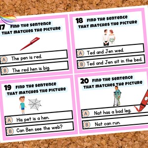 CVC Task Cards - Etsy