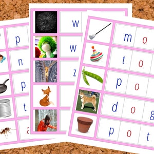 Montessori Pink Series Spelling CVC Words - Etsy
