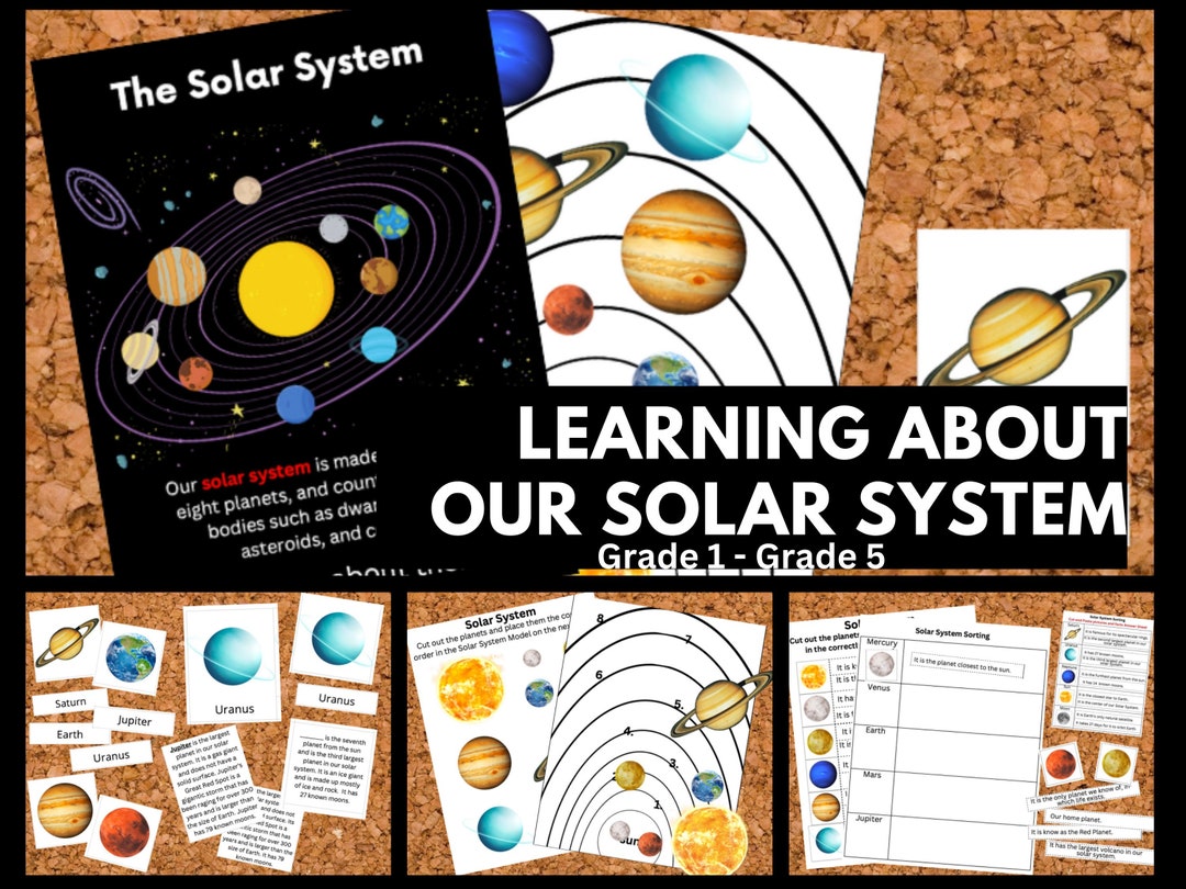 Solar System Activity Bundle: Montessori Flashcards & Planet Sorting ...