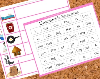 Autumn Types of Sentences Activity Pack Elementary Language - Etsy