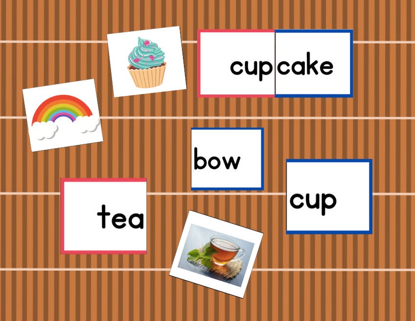 Montessori Compound Words - Etsy