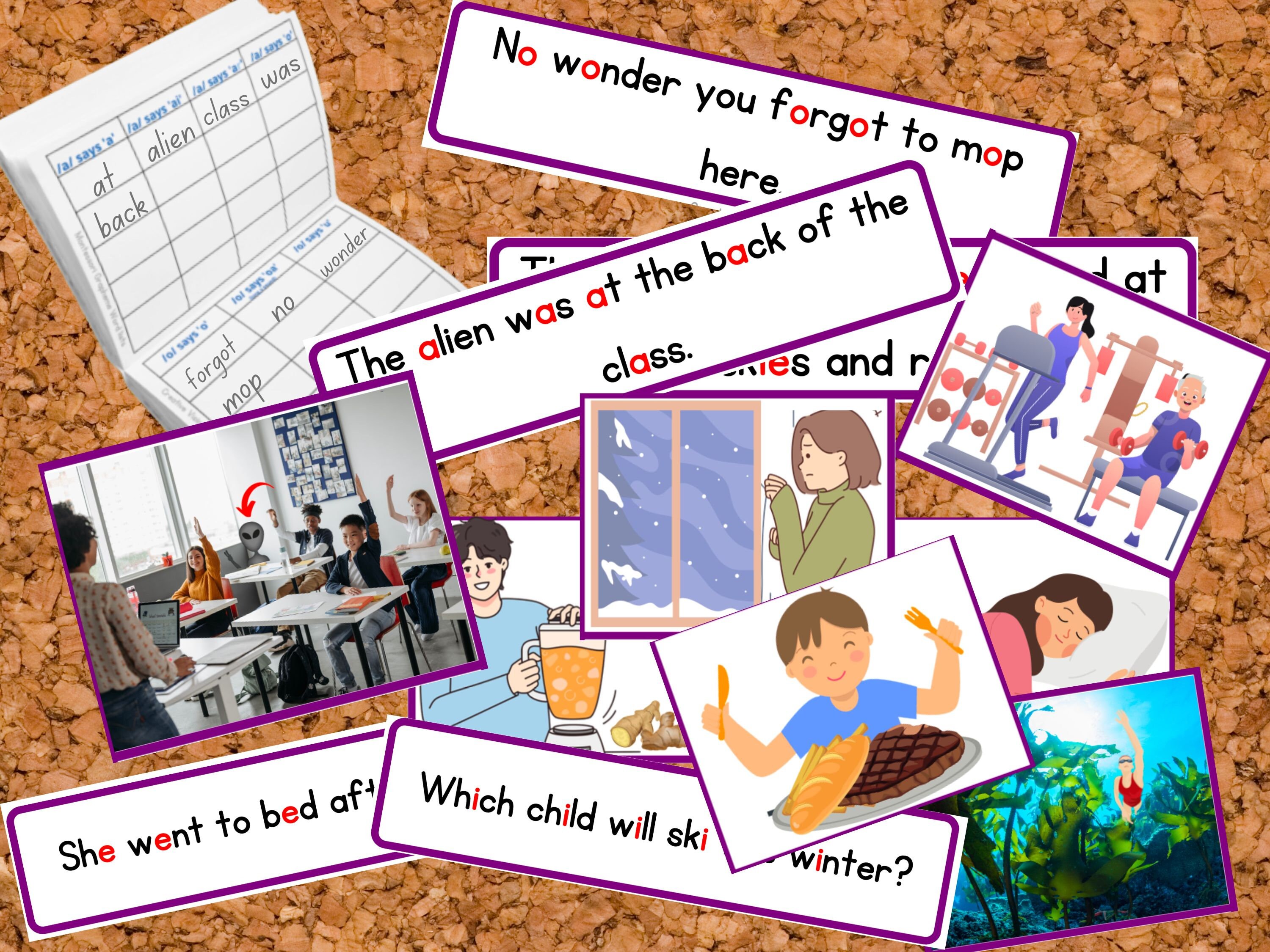 Grapheme Alternate Sounds Sentences and Pictures - Etsy