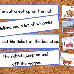 Blue Sentence Strips - Etsy