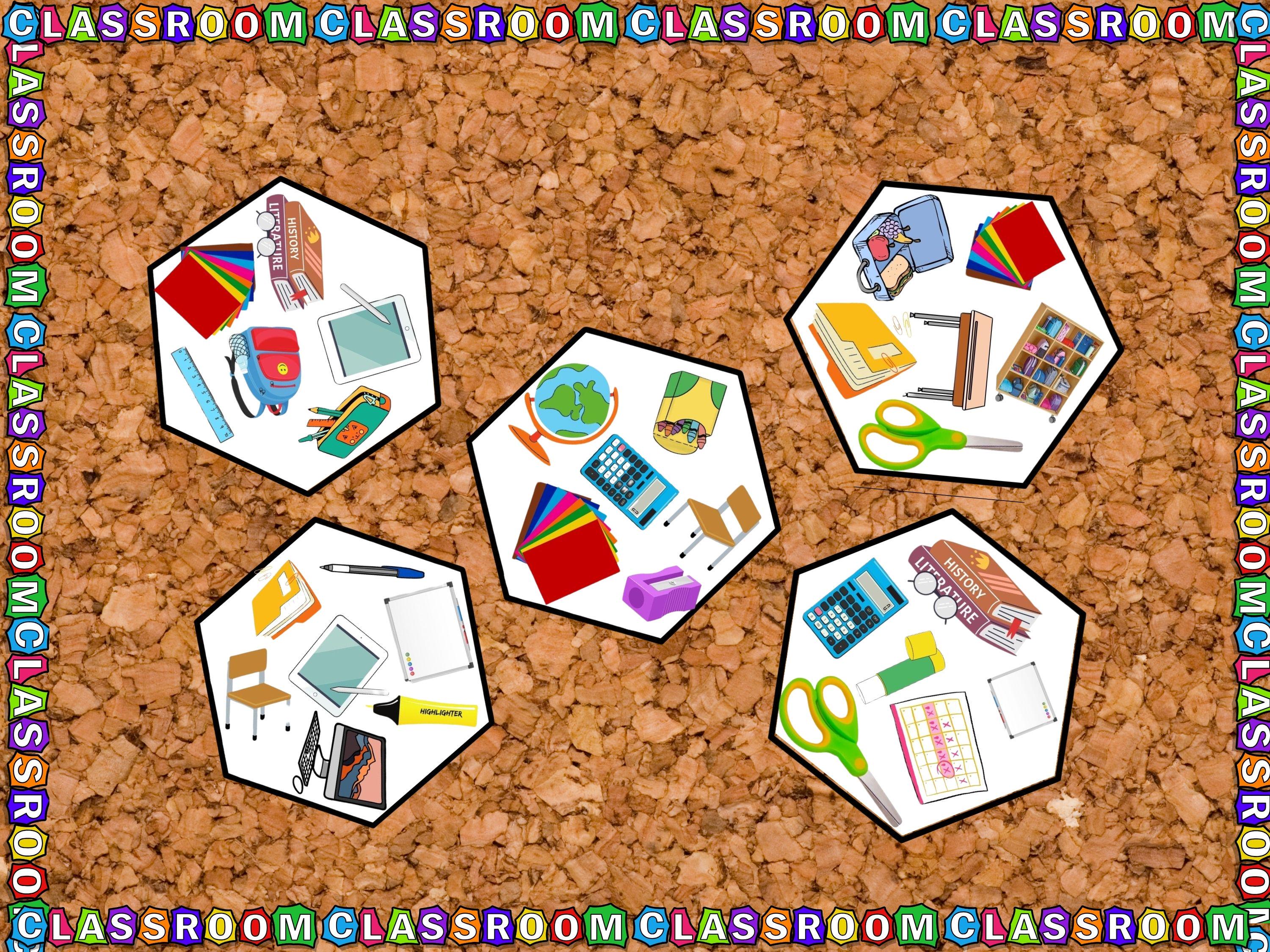 School-themed Spot It / Dobble Matching Game - Etsy
