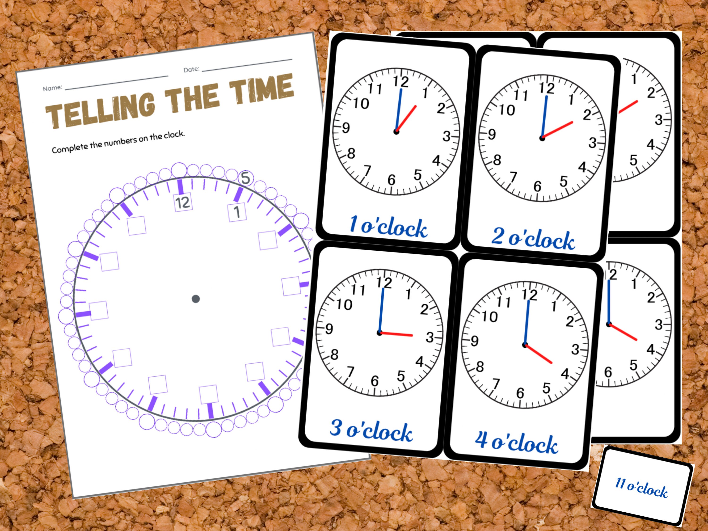 Learning to Tell Time - Etsy