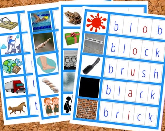 Montessori Blue Phonetic Language Series Bundle CURSIVE - Etsy