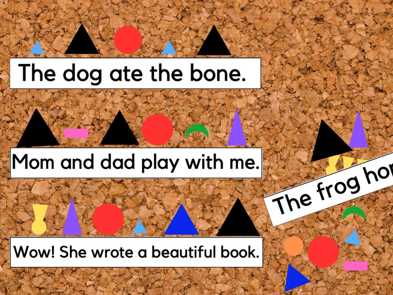 Montessori Grammar Symbols and Sentences Bundle - Etsy