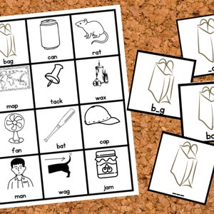 CVC Worksheets - Etsy