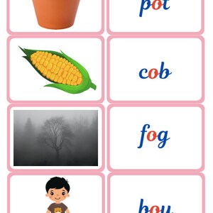 O Sound Pink Series Montessori Printable - Etsy