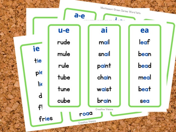 Green Word List | Etsy