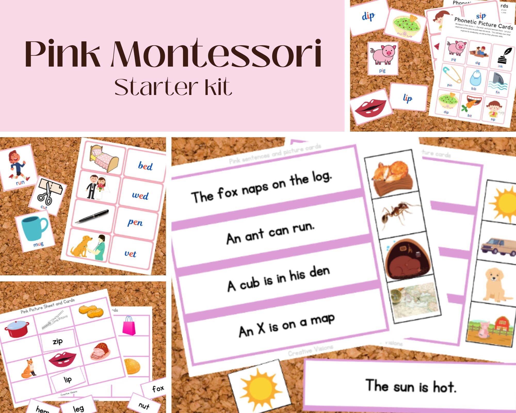 Montessori Pink Series Starter Kit - Etsy
